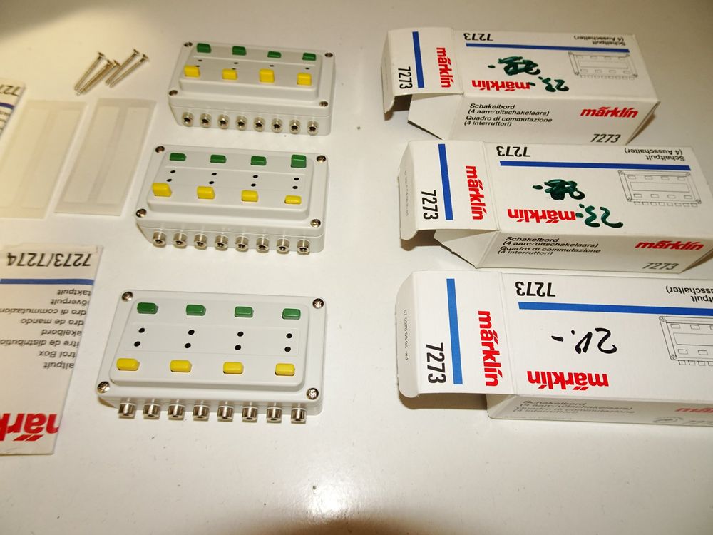 3 Märklin Stell und Schaltpulte (Ausschalter) HO 7273 | Kaufen auf Ricardo