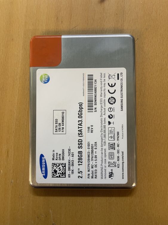 Samsung 128 SSD (Gebraucht) in Dübendorf für CHF 18 – mit Lieferung auf ...