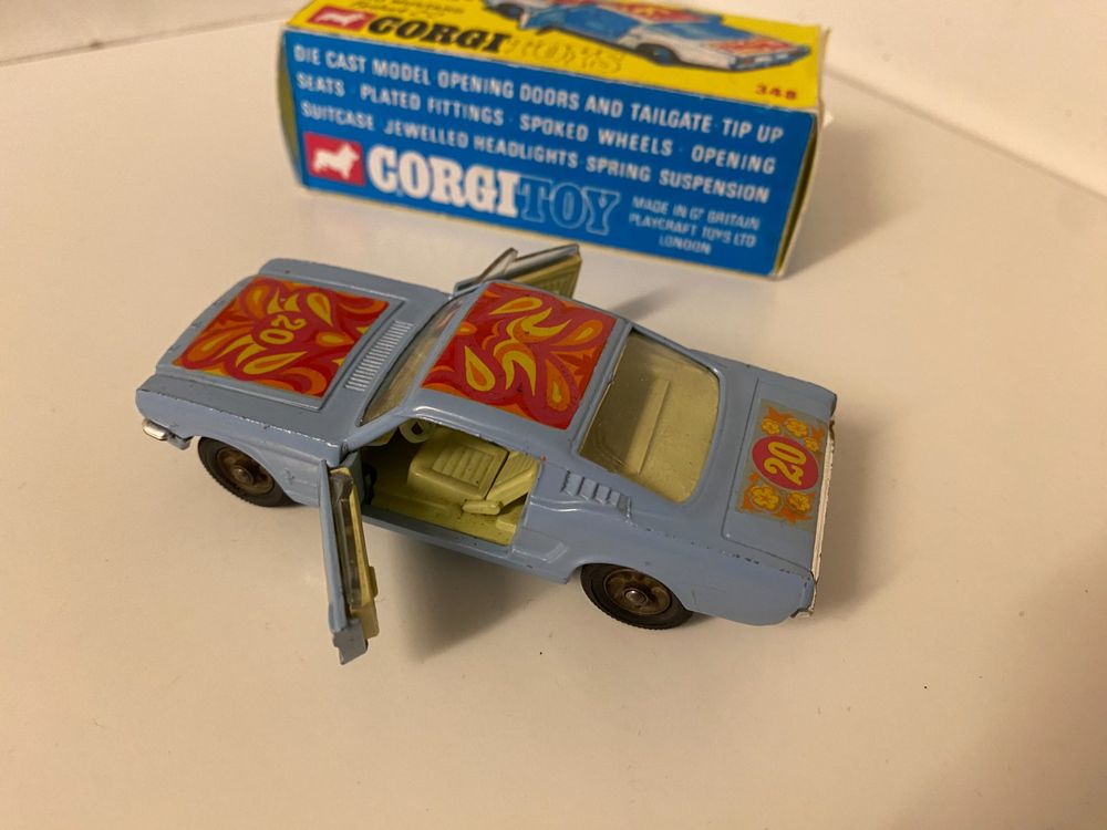 Corgi Toys No: 348 - Ford Mustang 2X2 "Pop Art" TOP RAR (Gebraucht) in ...