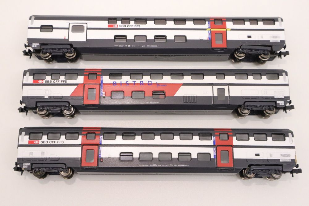 Wabu 146.001 bis 005 SBB Dosto Personenwagen, Spur N | Kaufen auf Ricardo