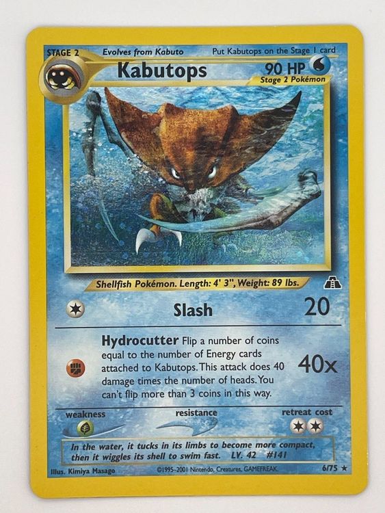 Kabutops 6/75 Holo Rare Pokémon Neo Discovery | Kaufen auf Ricardo