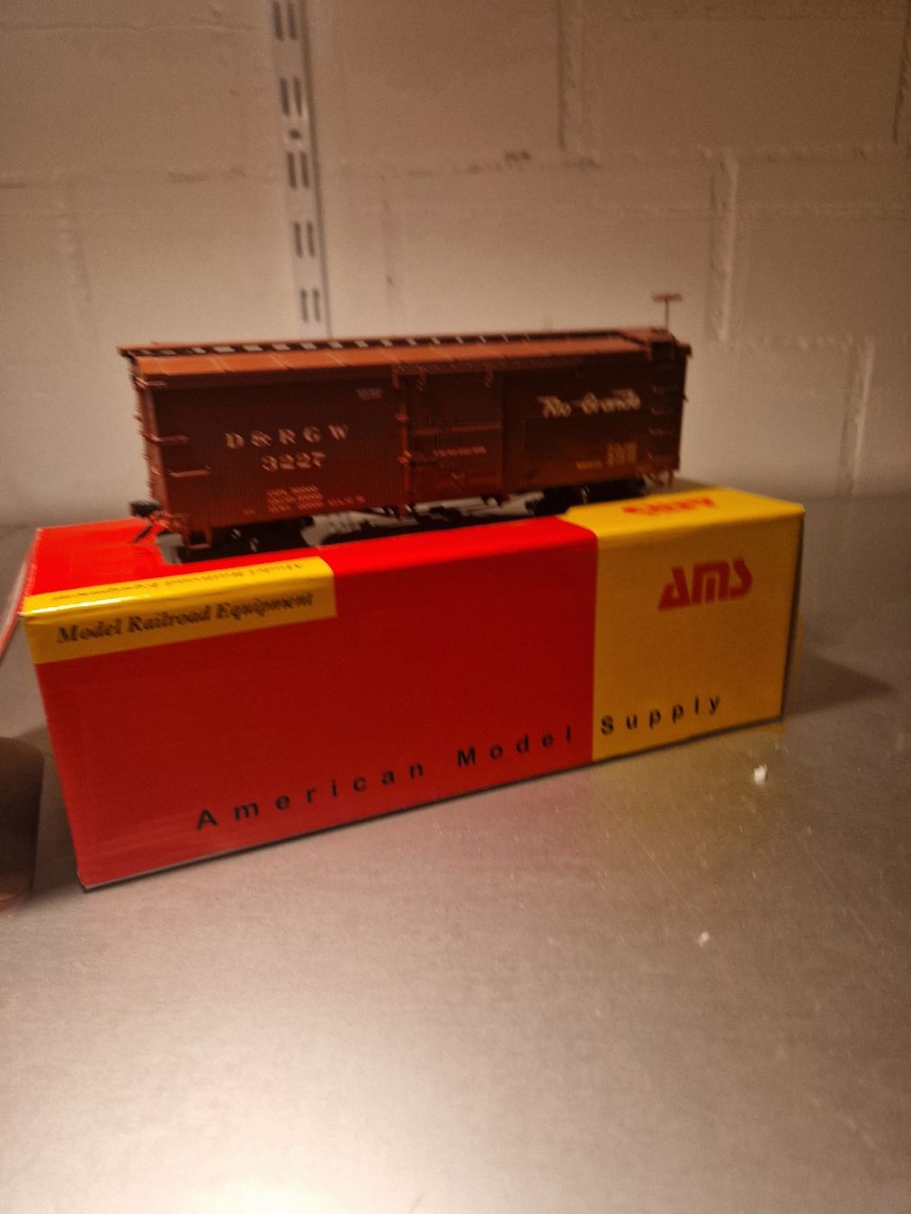 AMS On3 Box Car 3000 Series im Originalkarton (Neu (gemäss Beschreibung ...