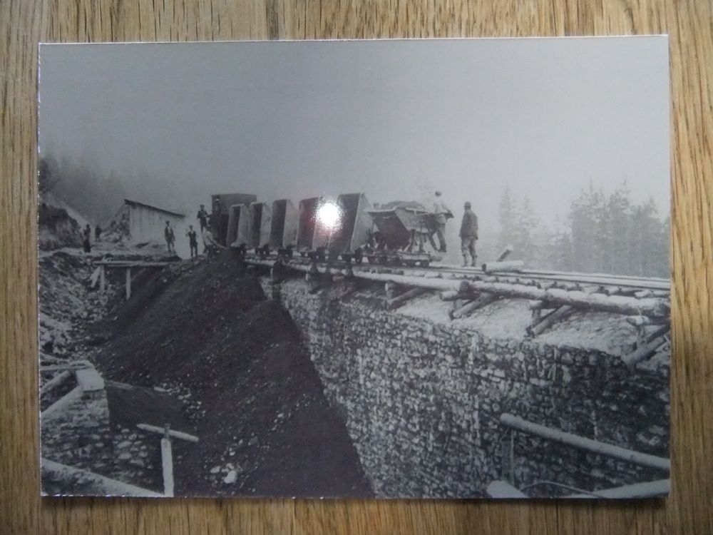 Reproduktion Bau der Lötschbergbahn Linie bei Frutigen (Gebraucht) in St. Niklaus VS für CHF 6 ...