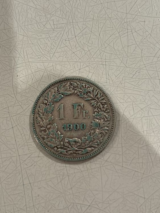 Pièce rare Helvetia 1 franc 1900 argent | Kaufen auf Ricardo