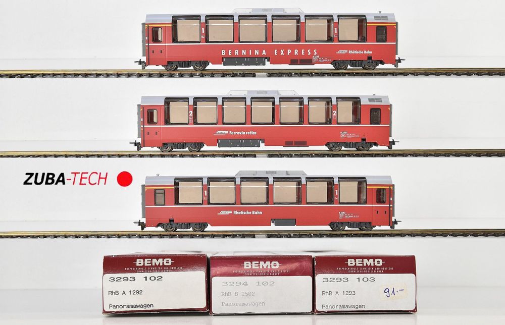 Bemo 3x Bernina-Express Personenwagen RhB H0m GS mit OVP (Gebraucht) in St. Gallen für CHF 94 ...