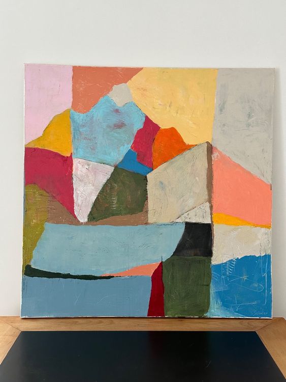 Pilatus abstrakt 100x100cm Acryl auf Leinwand | Kaufen auf Ricardo