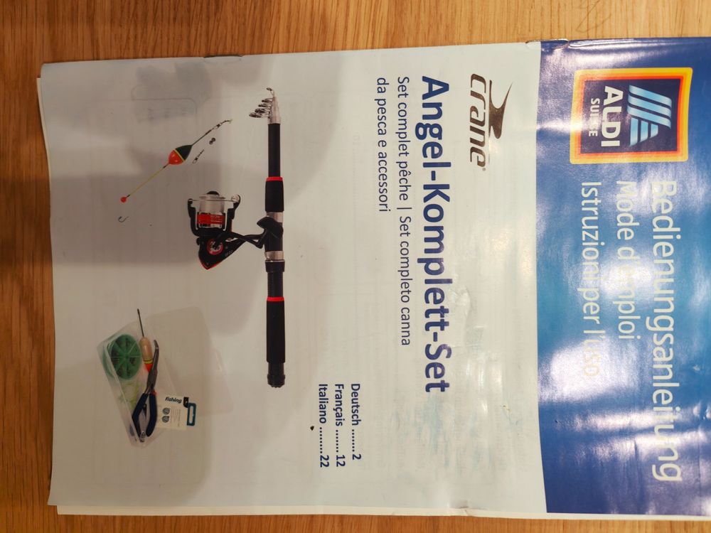 Angel Komplett Set Aldi - ungebraucht - | Kaufen auf Ricardo