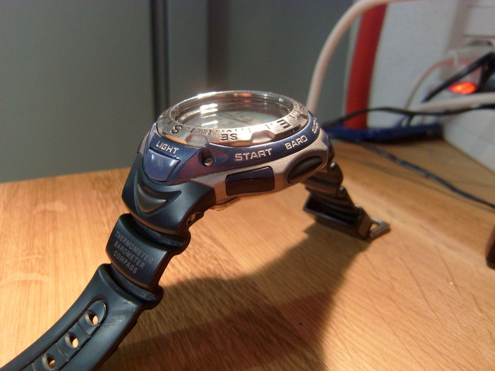 Vintage Casio Sea-Pathfinder Uhr, e-Kompass, BARO, Moon-Age | Kaufen ...