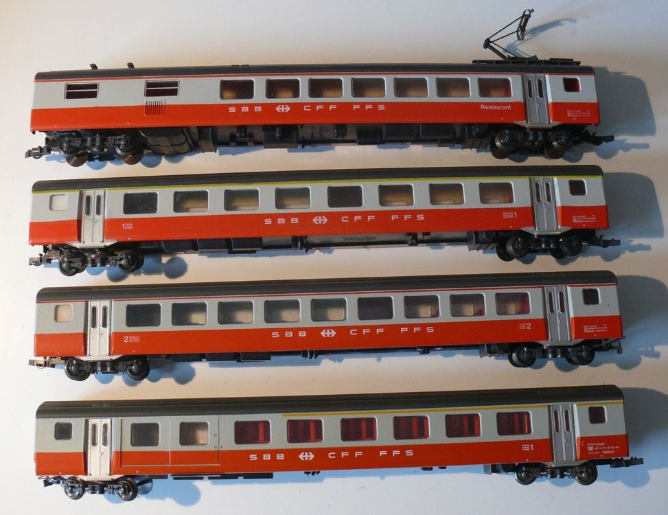 LILIPUT: 4 SBB SWISS EXPRESS-WAGEN (Gebraucht) in Speicher für CHF 40 – mit Lieferung auf ...