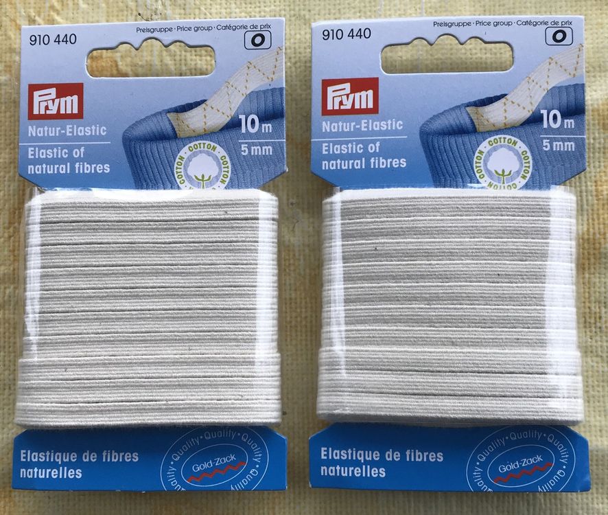 LOT PRYM NATUR-ELASTIC 10M/5MM NEUNUND ORIGINALVERPACKT (Neu und ...