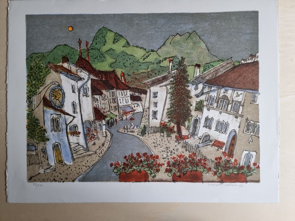 MARCO RICHTERICH LITHOGRAPHIE SIGNIERT NUMMERIERT BL.25/110 (Gebraucht) in Gersau für CHF 45 ...