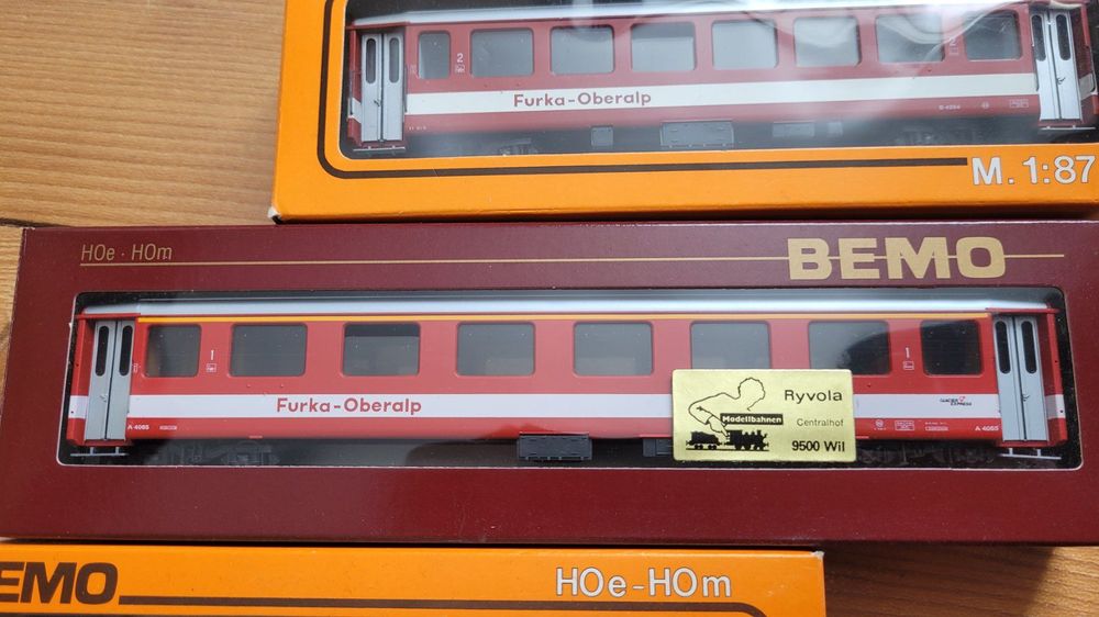 3x Waggon der Furka Oberalp Bahn Bemo H0m (Gebraucht) in Mastrils für CHF 41 – mit Lieferung auf ...