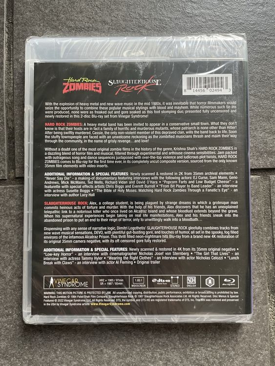 Hard Rock Zombies Blu-ray Vinegar Syndrome (Neu (gemäss Beschreibung ...
