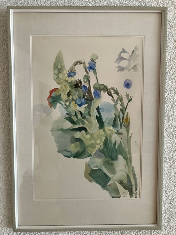 Aquarell Blumenbild gerahmt signiert (Gebraucht) in Nesslau für CHF 30 – nur Abholung auf ...