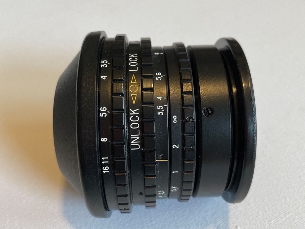 Belomo EWP fisheye Lens 8mm f3,5 MC 3,5/8 A 1201008 (Gebraucht) in ...