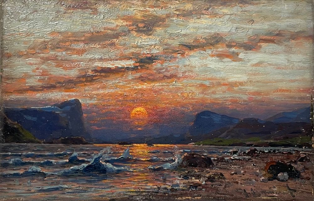 Sonnenuntergang Szene über dem Meer Gemälde unleserlich Sign (Gebraucht) in Root für CHF 40 ...