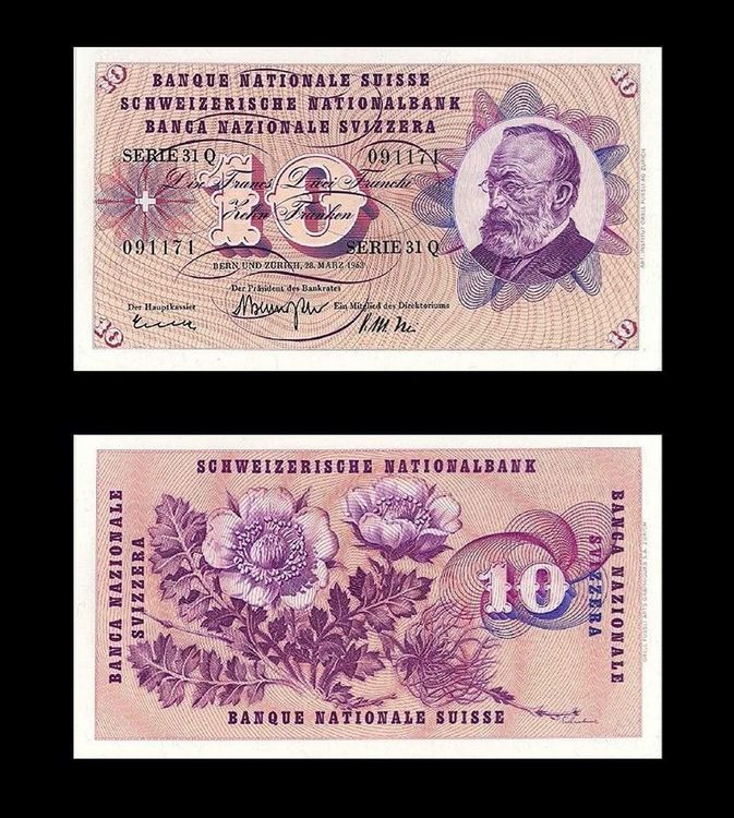 Banknote Schweiz 5. Serie (Reproduktion) (Neu (gemäss Beschreibung)) in ...