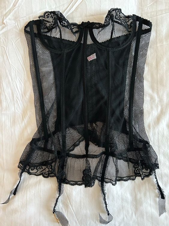 Body guêpière tulle avec porte-jarretelle jamais porté T/38 (Neuf (Voir ...