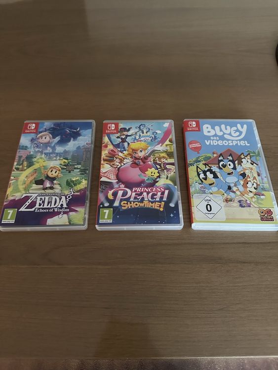 Drei Nintendo Switch Games (Zelda, Princess Peach, Bluey) | Kaufen auf ...