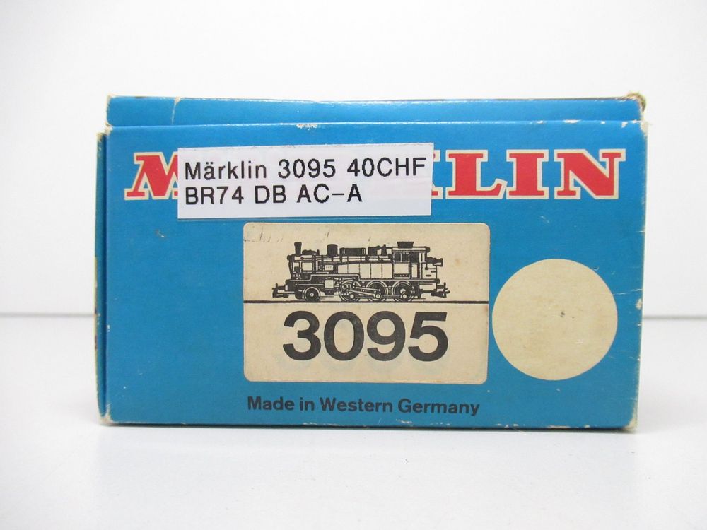Märklin 3095 Dampflok BR74 Deutsche Bahn AC WS Analog H0 (Gebraucht) in Basel für CHF 30 – mit ...