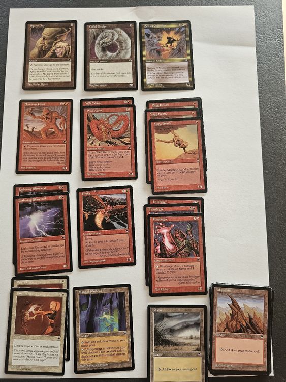 Magic The Gathering Tempest Flames of Rath Deck (Gebraucht) in Wisen SO ...