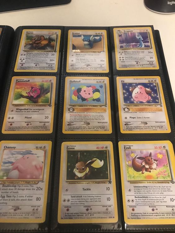 Pokemon alte Karten - 1. Edition/Holo (Evoli, Eevee, Chasey) (Gebraucht ...