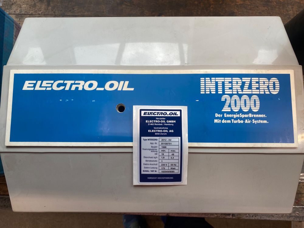 Öl-Brenner ELECTRO_OIL INTERZERO 2000 Neu | Kaufen auf Ricardo