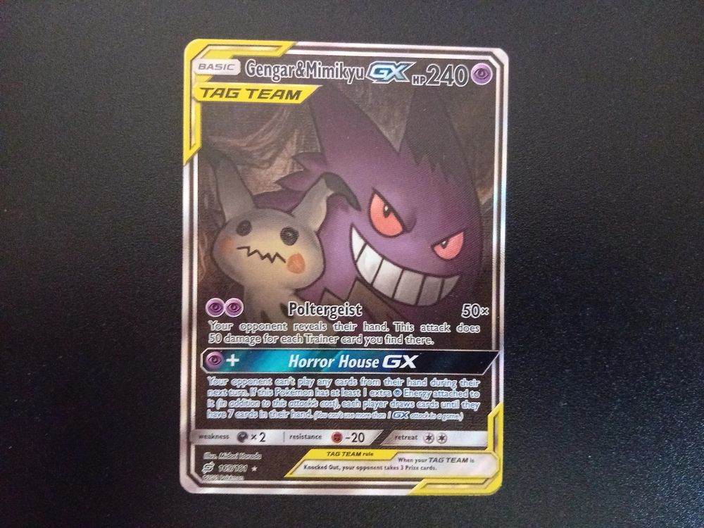Pokemon Gengar & Mimikyu gx alt art Team up English🇬🇧🔥 (Gebraucht) in ...