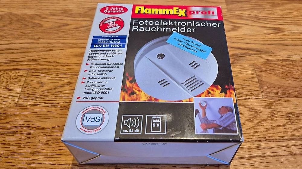 FlammEx - Fotoelektronischer Rauchmelder - ungeöffnet (Neu und ...