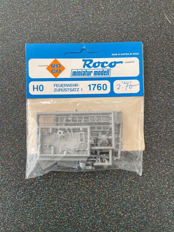 Roco 1760 Feuerwehr Zurüstsatz tools LKW h0 (Neu und originalverpackt ...