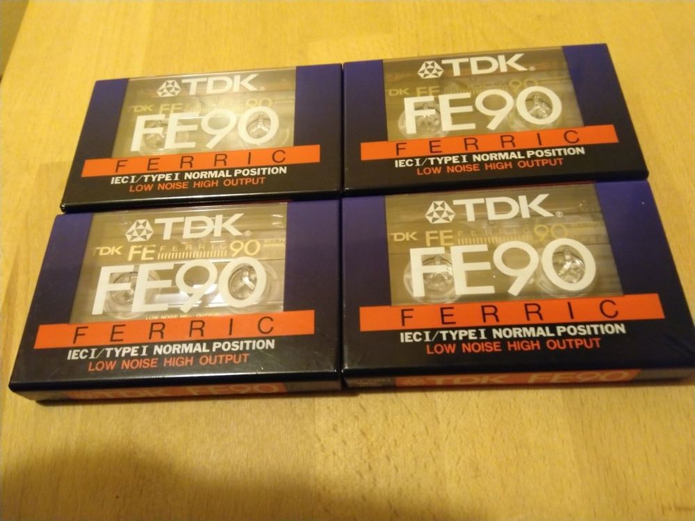 4x Kassette TDK FE90 Ferric neu&ovp | Kaufen auf Ricardo