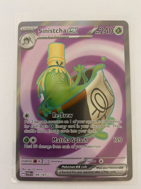 Pokemon Sinistcha EX 189/167 Twilight Masquerade EN | Kaufen auf Ricardo