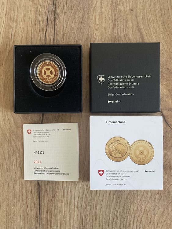Goldmünze Swissmint "Timemachine", Au PP, Nr 3676 (Neu und ...