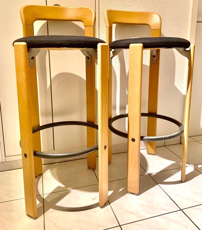 2 Barstühle Dietiker Bruno Rey Eiche (Gebraucht) in Wallisellen für CHF 35 – nur Abholung auf ...