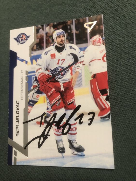 Igor Jelovac SCRJ Lausanne Hockey Card signiert (Gebraucht) in ...