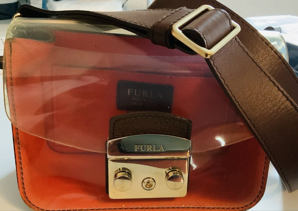 Furla Metropolis Handtasche Transparent Braun Occasion (Gebraucht) in ...