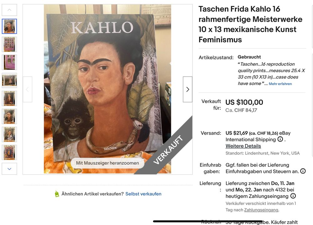Frieda Kahlo (Gebraucht) in Herisau für CHF 39 – mit Lieferung auf Ricardo kaufen