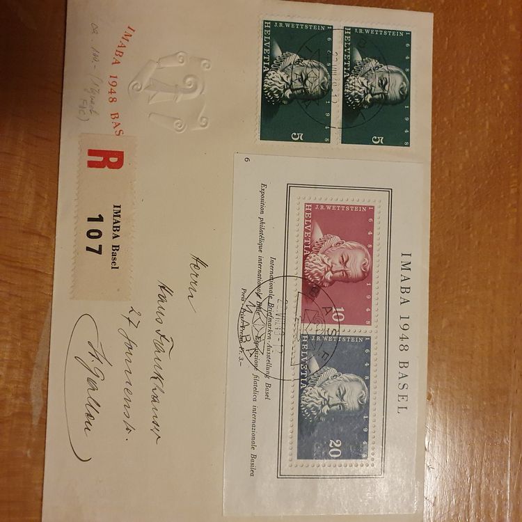 Schweizer Briefmarken Block FDC 1948 IMABA BS 1948 | Kaufen auf Ricardo