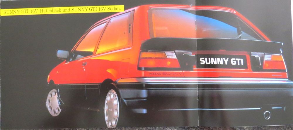 Prospekt Nissan Sunny GTI 16V von 1988 inkl. Preisliste CH | Kaufen auf Ricardo