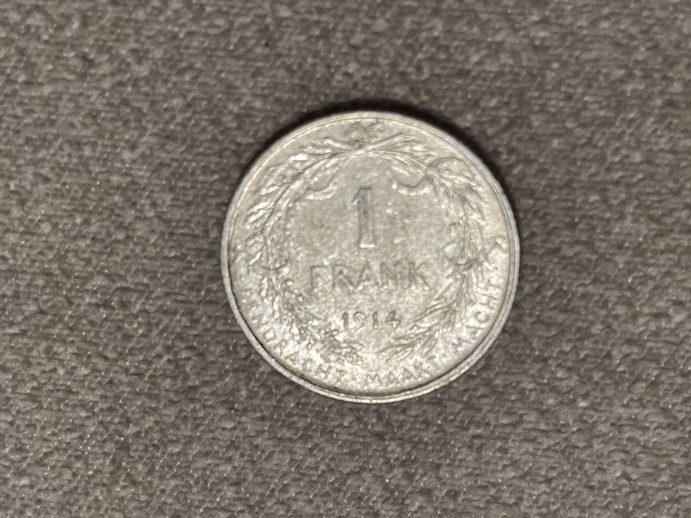 1 Franc 1914 Belgien Silbermünze | Kaufen auf Ricardo