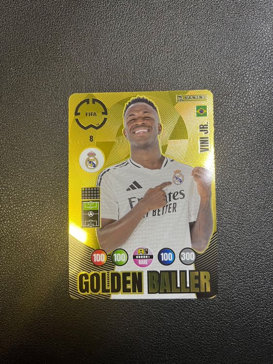 Panini Club World Cup 2025 Vini JR. Golden Baller 8 (Neu (gemäss ...