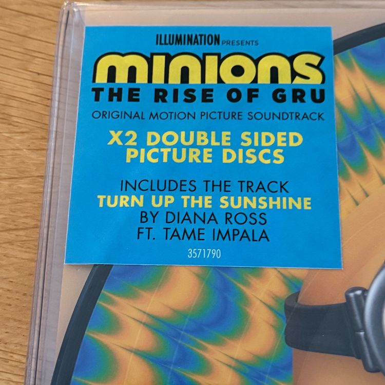 2 LP Minions "The Rise of Gru" picture disc New/ Mint (Neu und ...