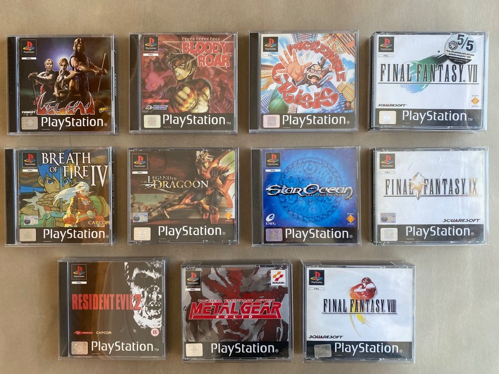 11 x PS1 Games OVP / CIB Collection PlayStation (Gebraucht) in Basel ...