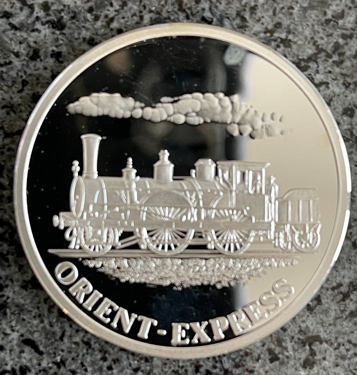 Silbermünze Geschichte der Eisenbahn Orient-Express | Kaufen auf Ricardo