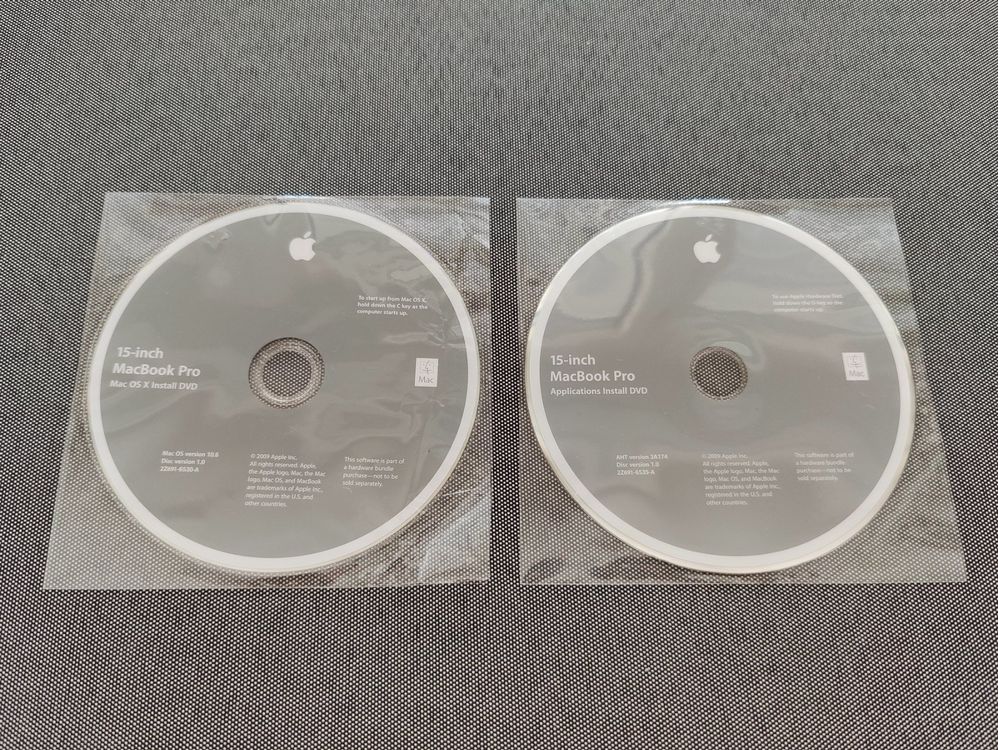 Apple Mac OS X 10.6 Install DVD + Applications DVD (Gebraucht) in ...
