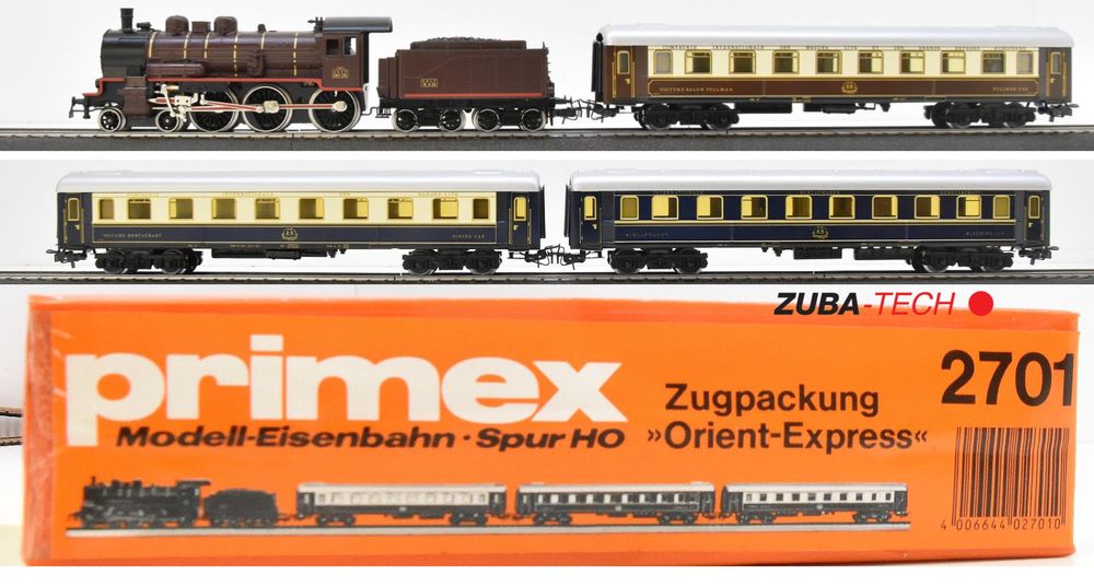 Primex 2701 Zug-Set "Orient Express" SNCF/CIWL H0 WS mit OVP (Gebraucht ...