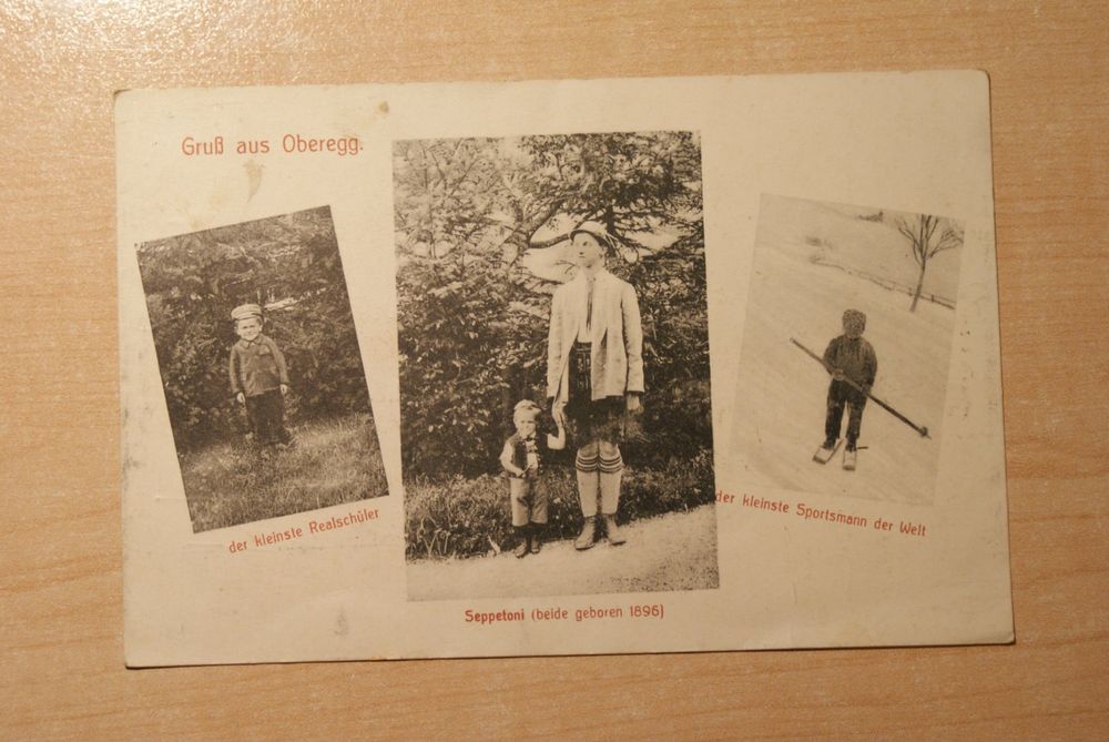 Gruss aus Oberegg, Seppetoni, klein-gross, Appenzeller 1896 (Gebraucht ...