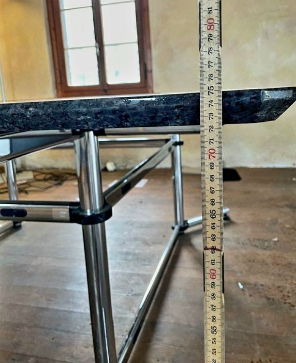 Voller Tisch mit Granit Platten 3cm dicke Labrador Helle (Gebraucht) in ...