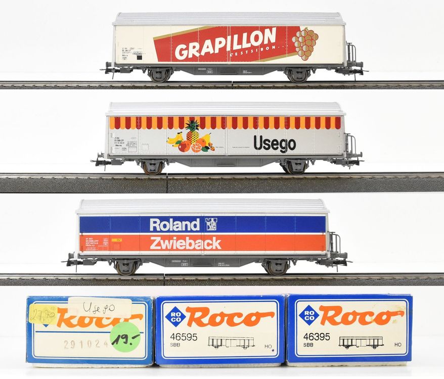 Roco 3x Schiebewandwagen der SBB GS H0 mit OVP (Gebraucht) in St. Gallen für CHF 51 – mit ...