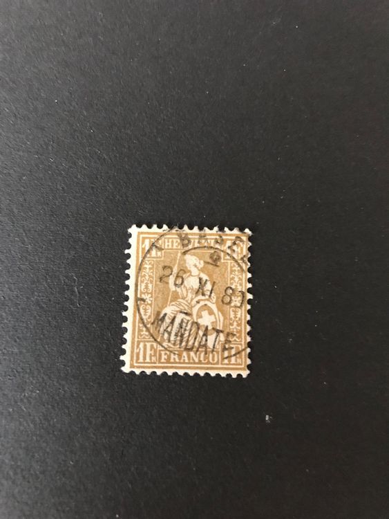 1864, Sitzende Helvetia Nr.36 mit Stempel Basel | Kaufen auf Ricardo